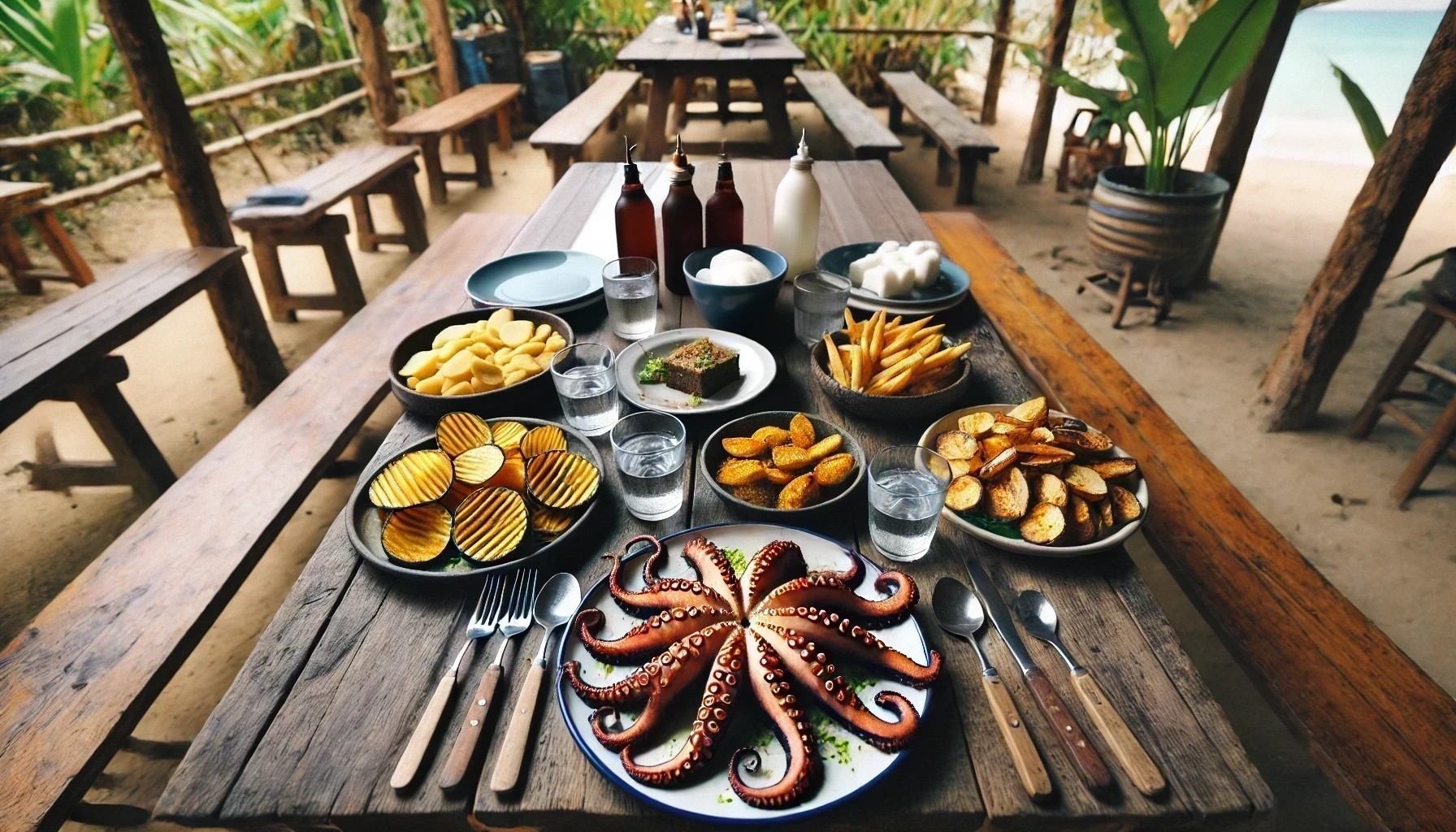 AI Feast Face-Off: Octopus Island Showdown! The Backpacker vs. The ...