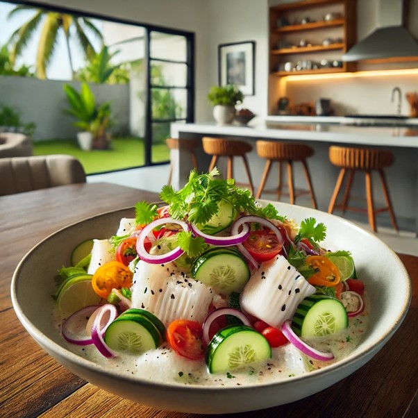 Shell’s Kitchen with Chef Garden Clam’Sea: Island-Style Coconut Fish ...