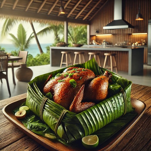 Shell’s Kitchen with Chef Garden Clam’Sea: Fijian Lovo Chicken – Smoky ...