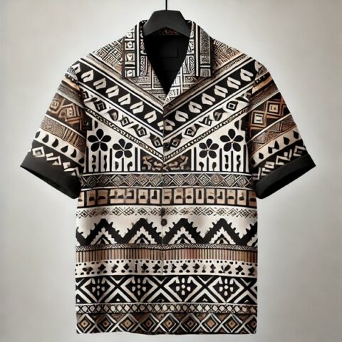 Bold, Cultural, Timeless: Fiji’s Tapa Shirt - Pacific Islands AI
